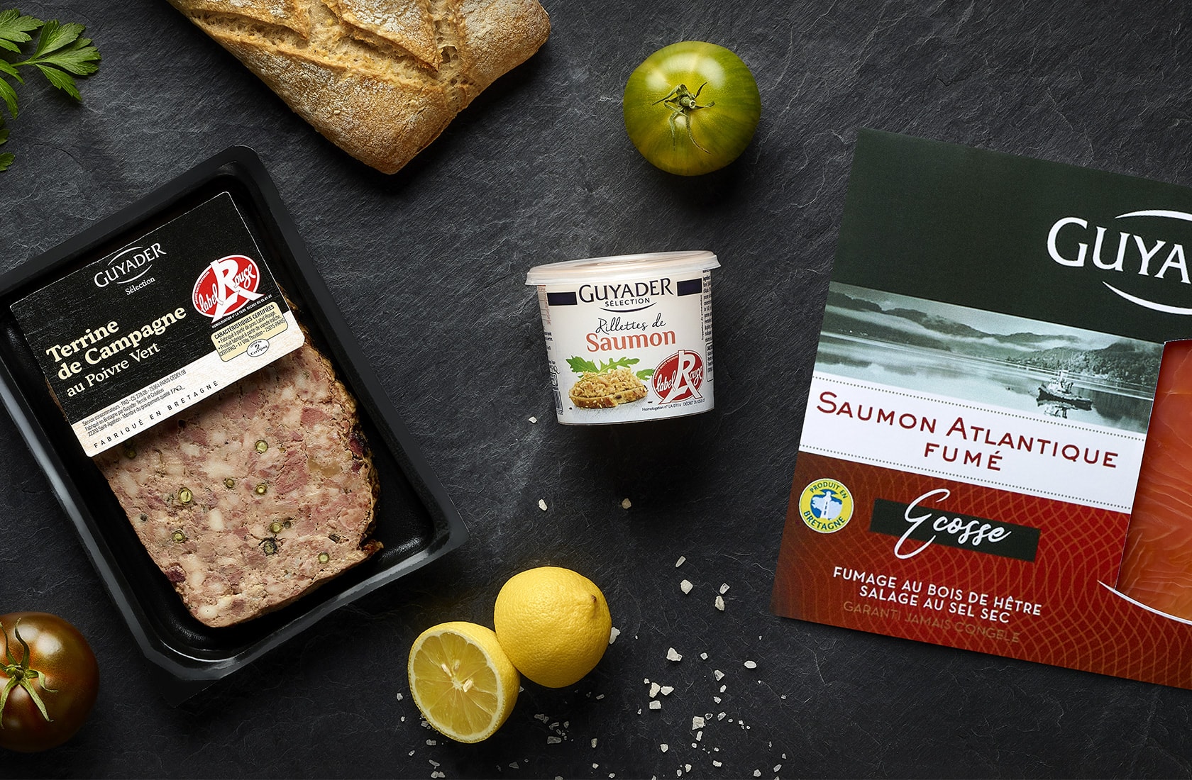 Guyader Gastronomie | Traiteur, Poisson fumé, Charcuterie, Végétal